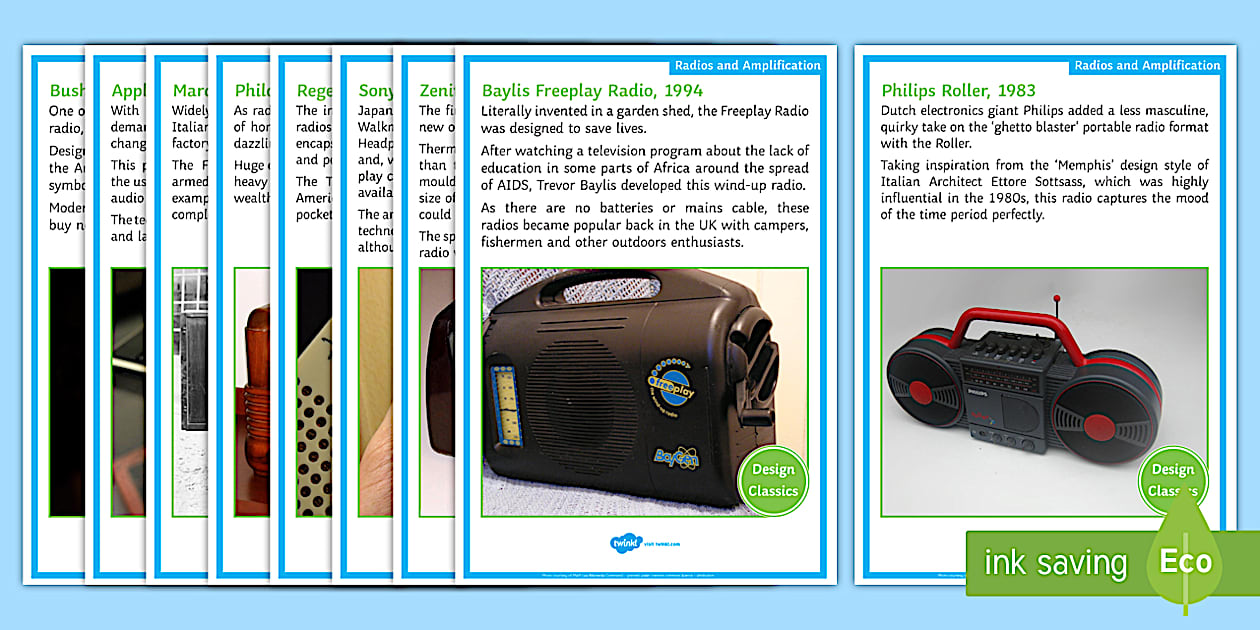 Radios and Amplification Display Posters (teacher made)