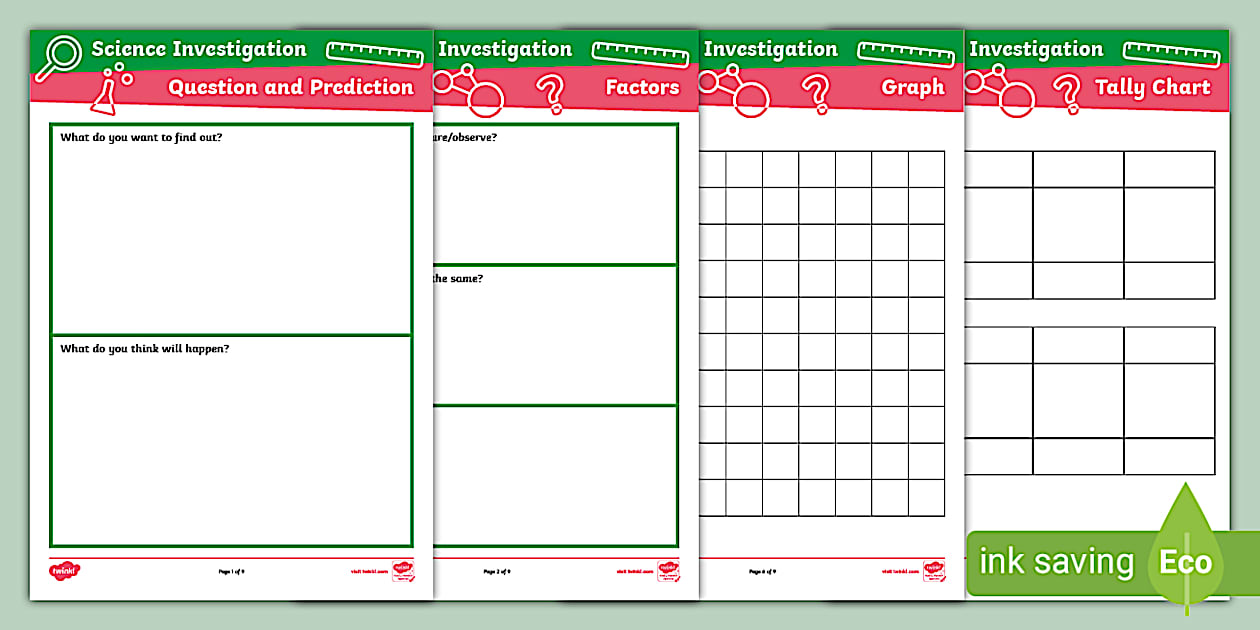 Science Experiment Procedure Template For Kids | Twinkl