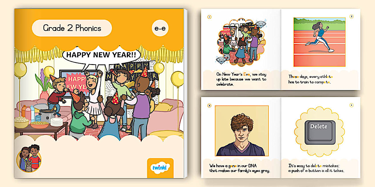 Grade 2 Phonics eBook: e-e (teacher made) - Twinkl