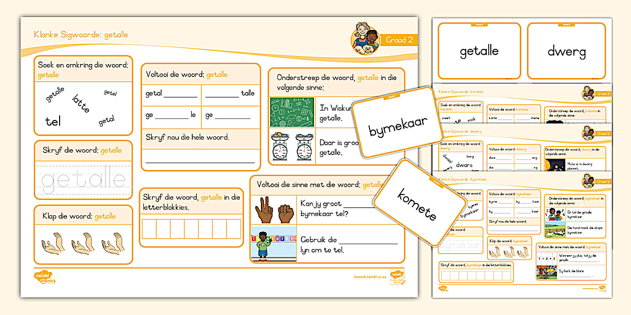 Graad 2 Klanke Sigwoorde pl- (teacher made) - Twinkl