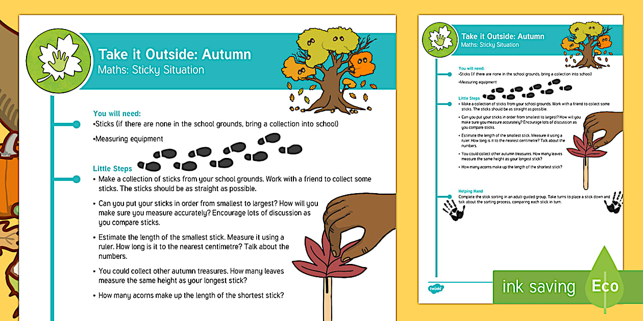 Take It Outside: EYFS Maths planning autumn term - Twinkl