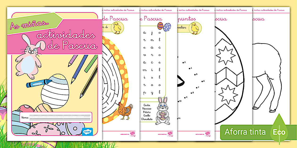Caderno de actividades: Pascua - Galego - Twinkl