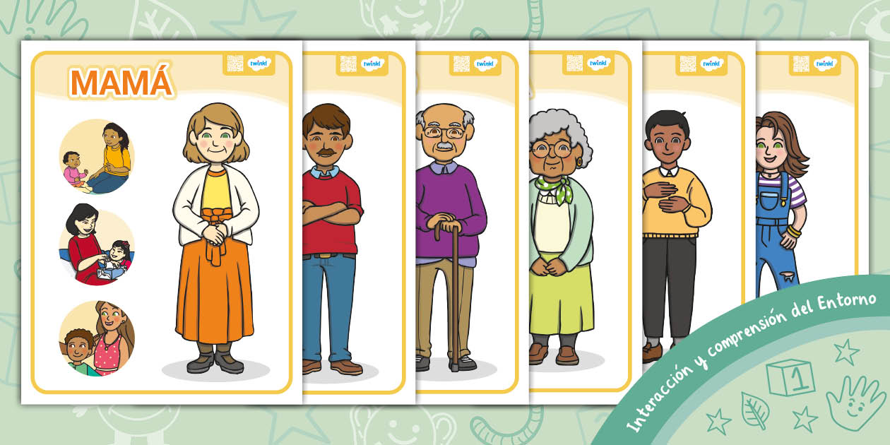 Póster | La Familia | Educación Parvularia | Mamá | Papá