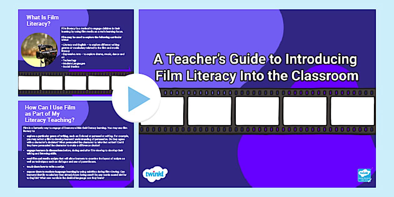 Film Literacy PowerPoint for Teachers - Teaching Resource