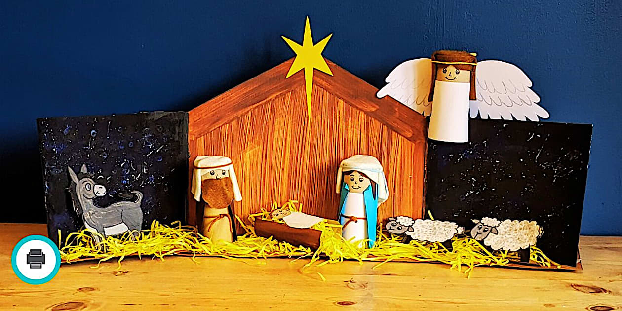 Shoebox Nativity Scene Pack | Twinkl Crafts (Teacher-Made)