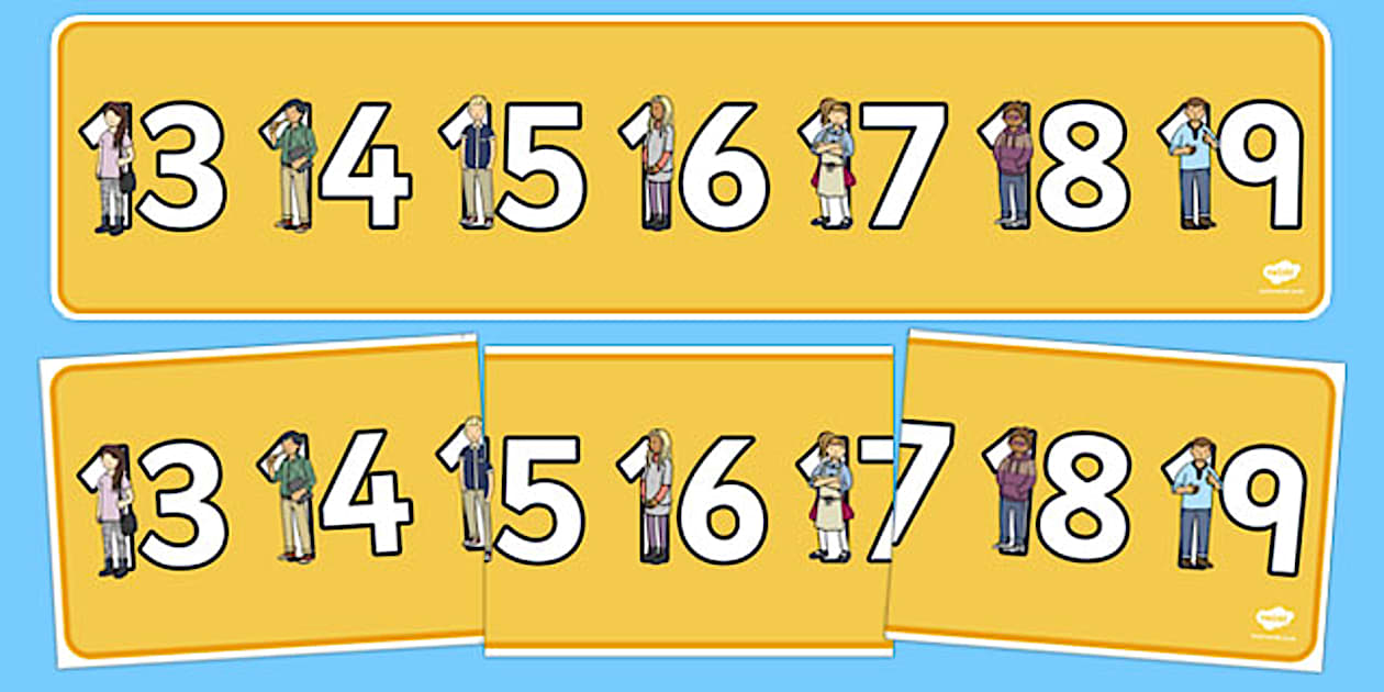 Teen Numbers Display Banner (Teacher-Made) - Twinkl