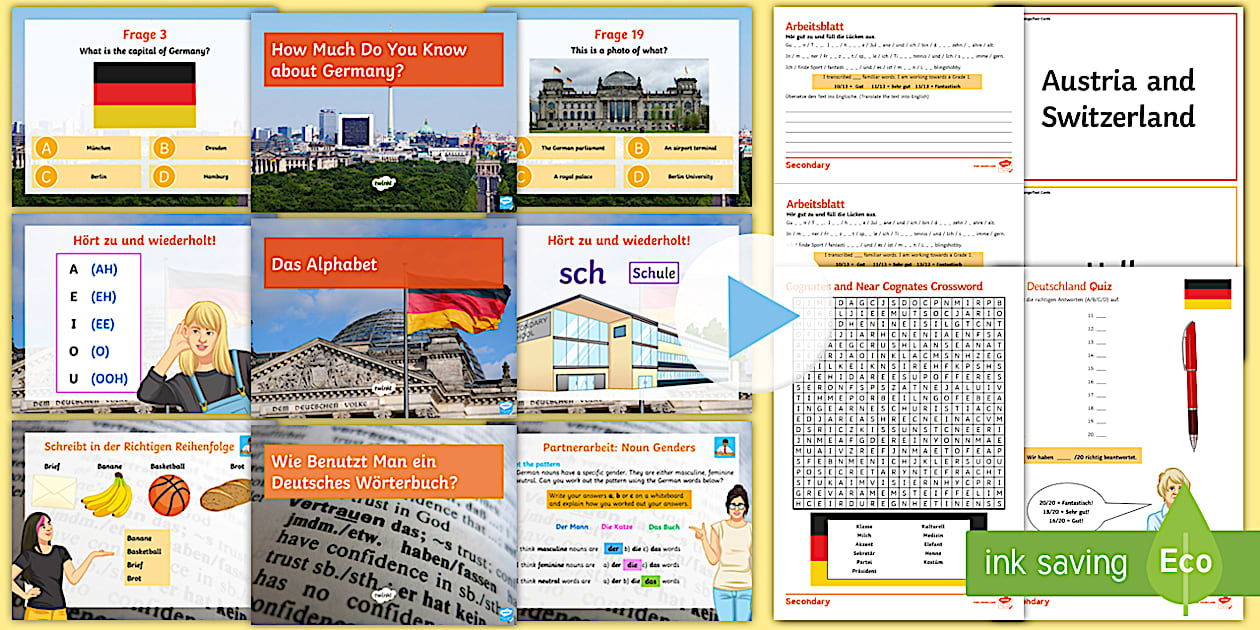 German Starter Lesson Pack | Beyond Resource |Teacher Made
