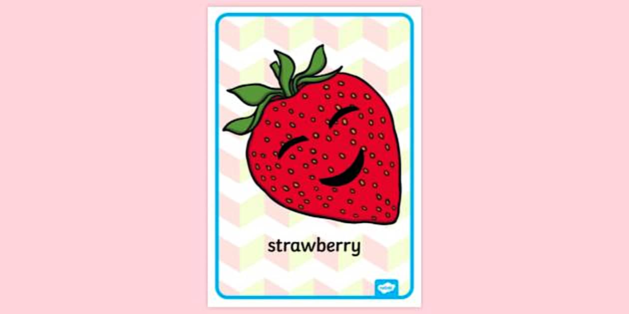 Cute Strawberry Poster | Display Poster | Primary | Twinkl