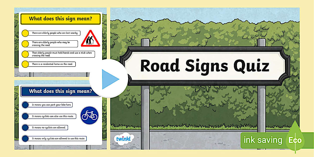 Road Signs Quiz PowerPoint | CfE Second Level Resources