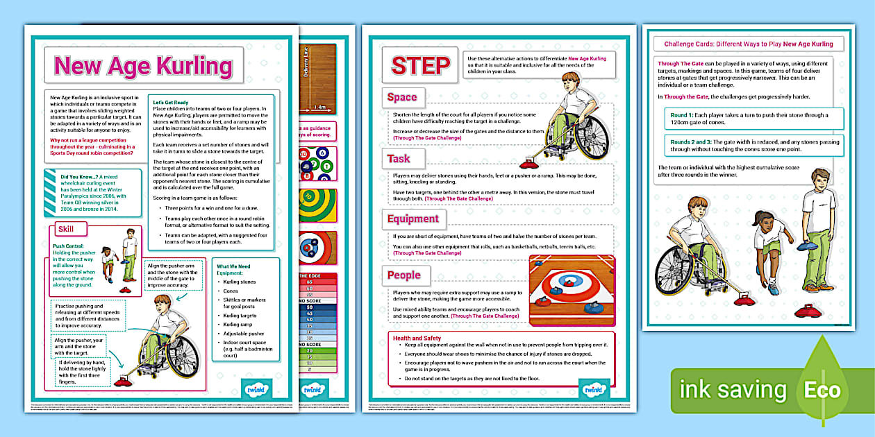 New Age Kurling - Inclusive Games PE (teacher made) - Twinkl