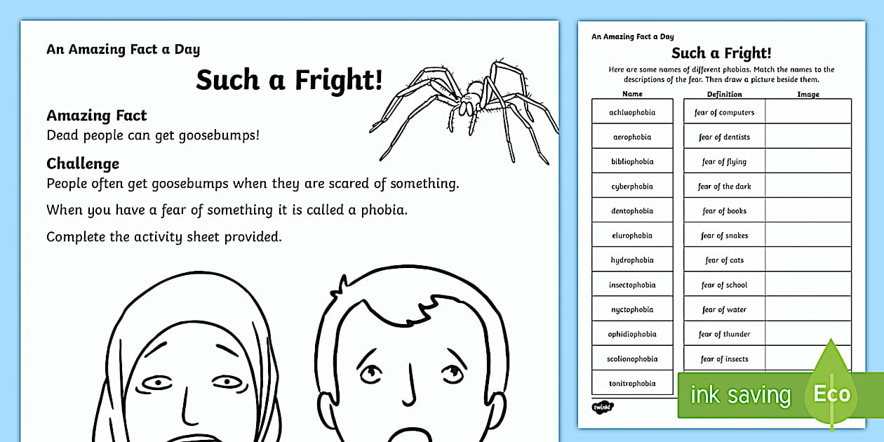 Editable Such a Fright Worksheet (Hecho por educadores)