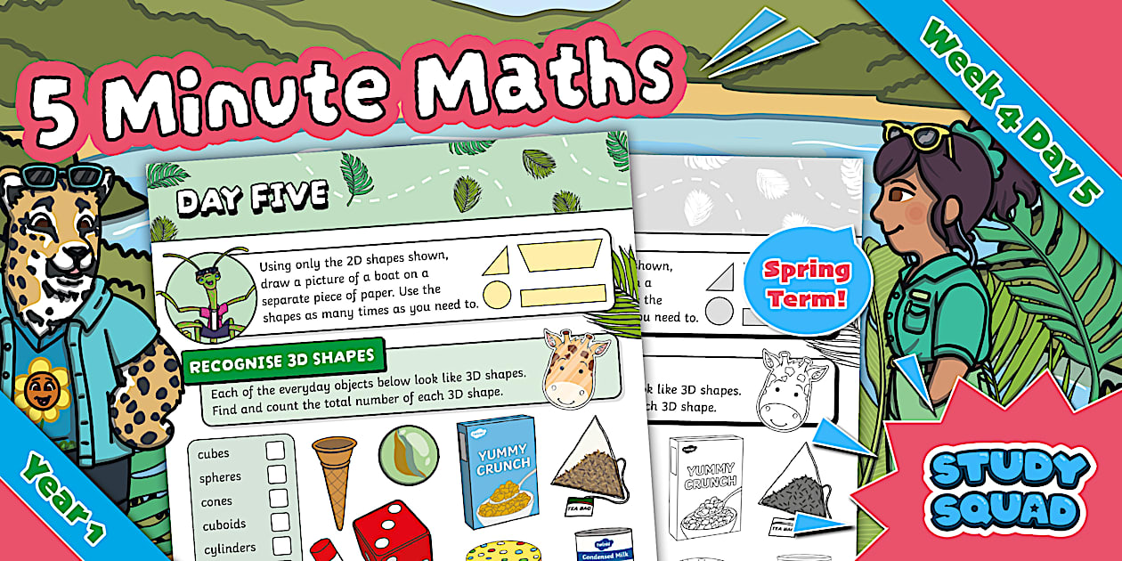 👉 Study Squad 5 Minute Maths - Year 1 Spring - Week 4 Day 5
