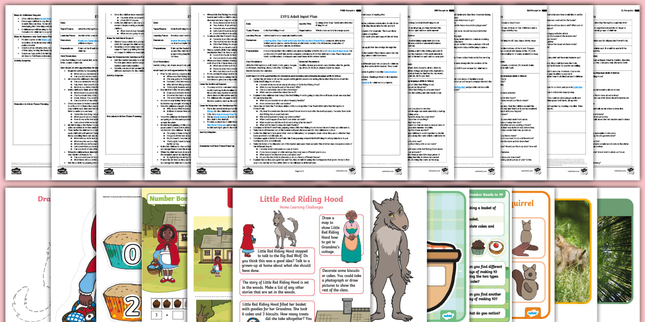 EYFS Little Red Riding Hood AIP Resource Pack (Reception)