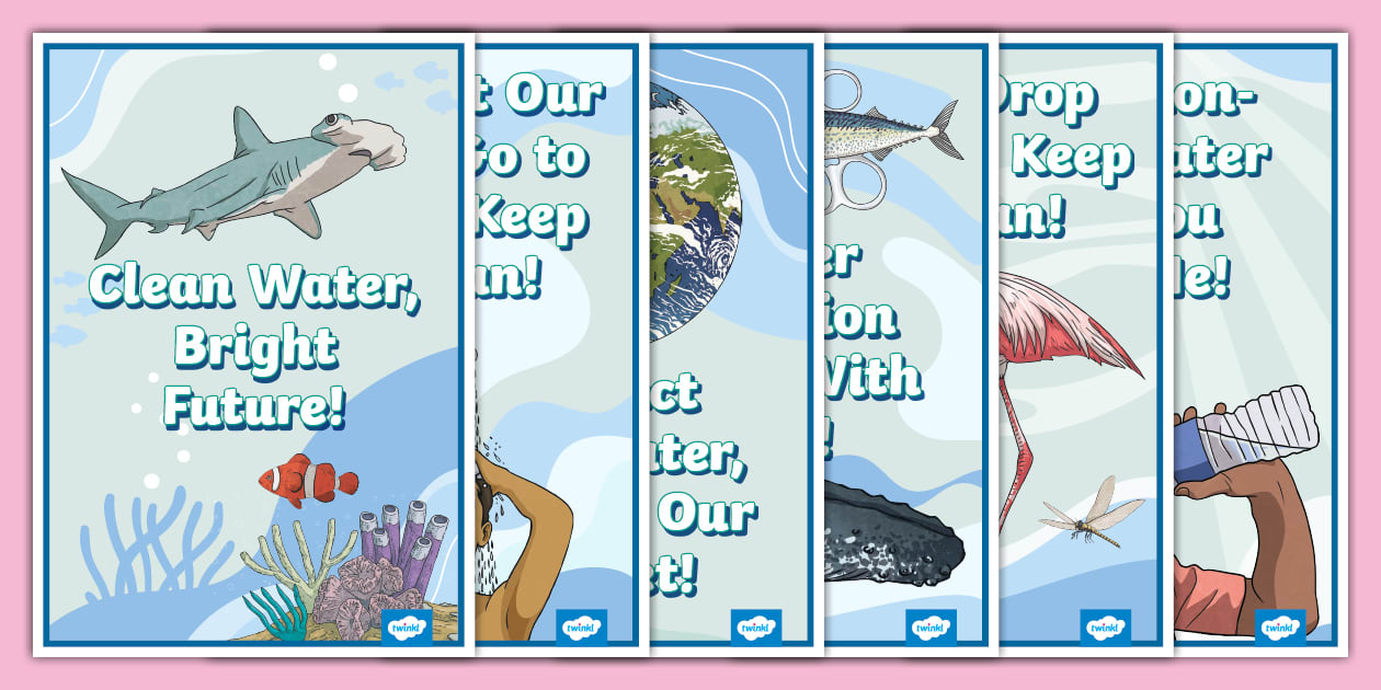 Water Pollution Posters (teacher made) - Twinkl