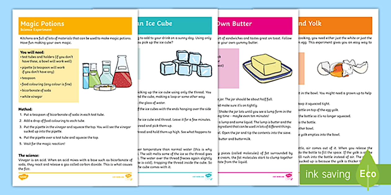 Food Science Activity | Science Experiment Pack | Twinkl