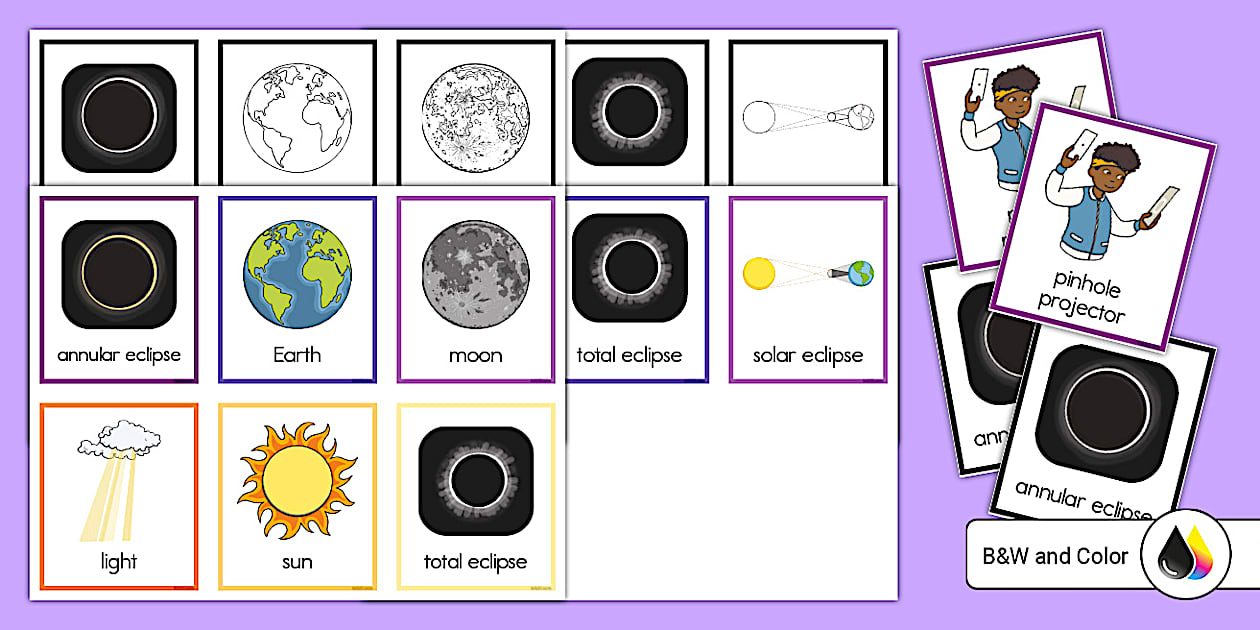 Solar Eclipse Memory Game | Resource | Twinkl USA - Twinkl