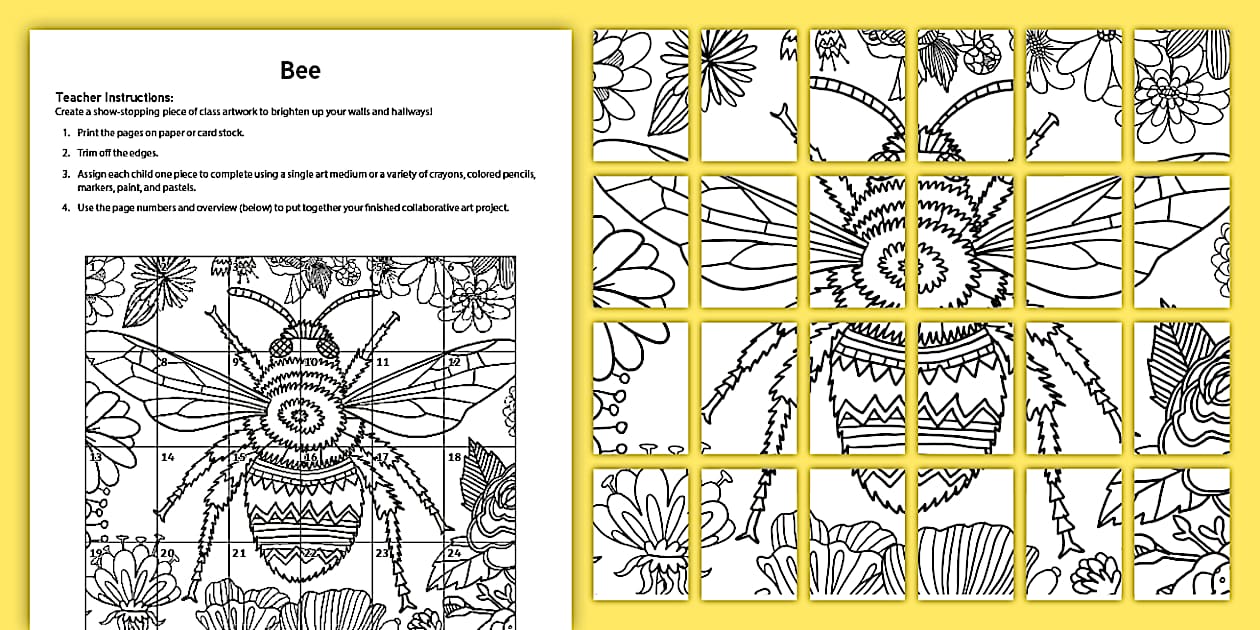 Bee Class Art Project | World Bee Day | Twinkl USA - Twinkl