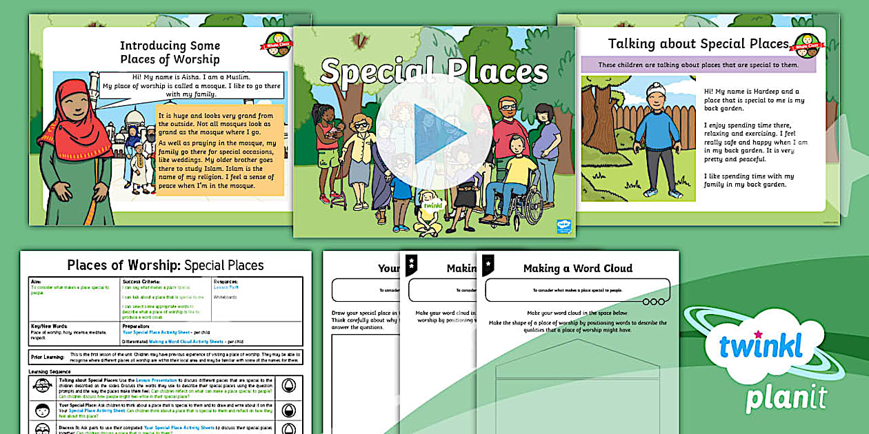 Special Places RE KS1 - Places of Worship Lesson - Twinkl
