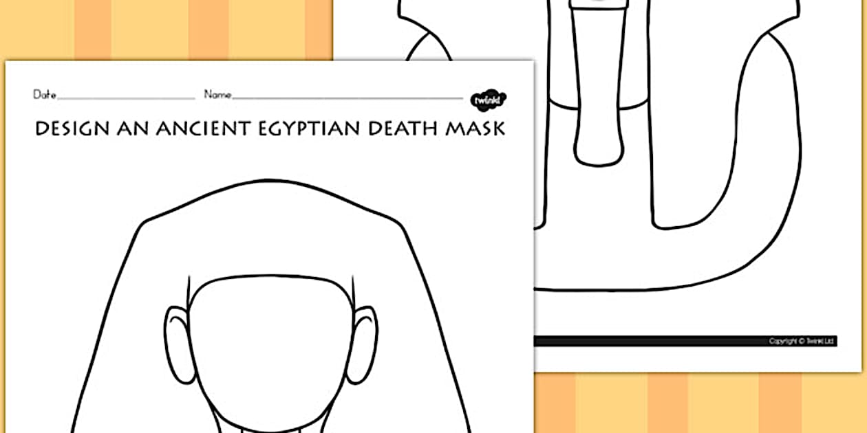 Egyptian Death Masks KS2 | Design a Death Mask Activity