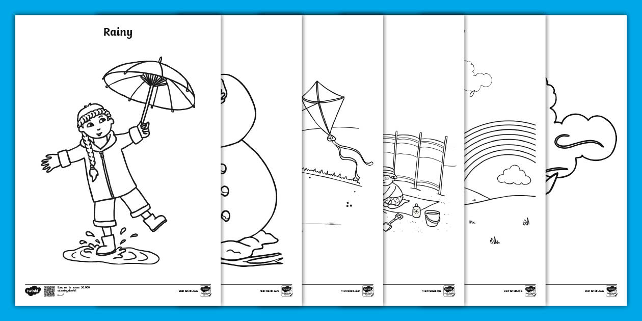 Weather Colouring Pages | Colouring Resources - Twinkl