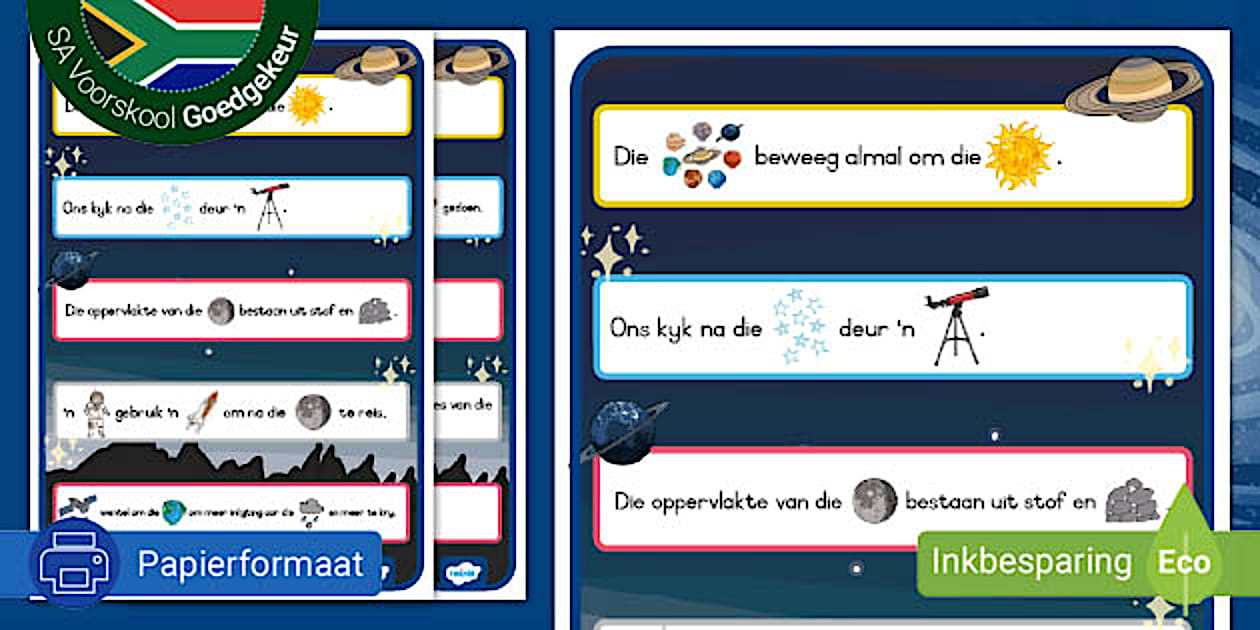 Ruimte: Lees met Prentjies Plakkate (teacher made) - Twinkl