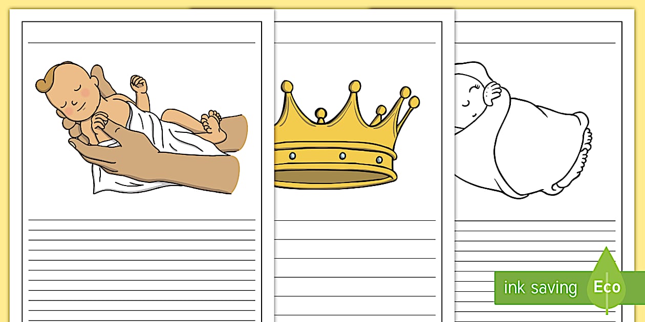 Royal Baby Writing Frames (teacher made) - Twinkl