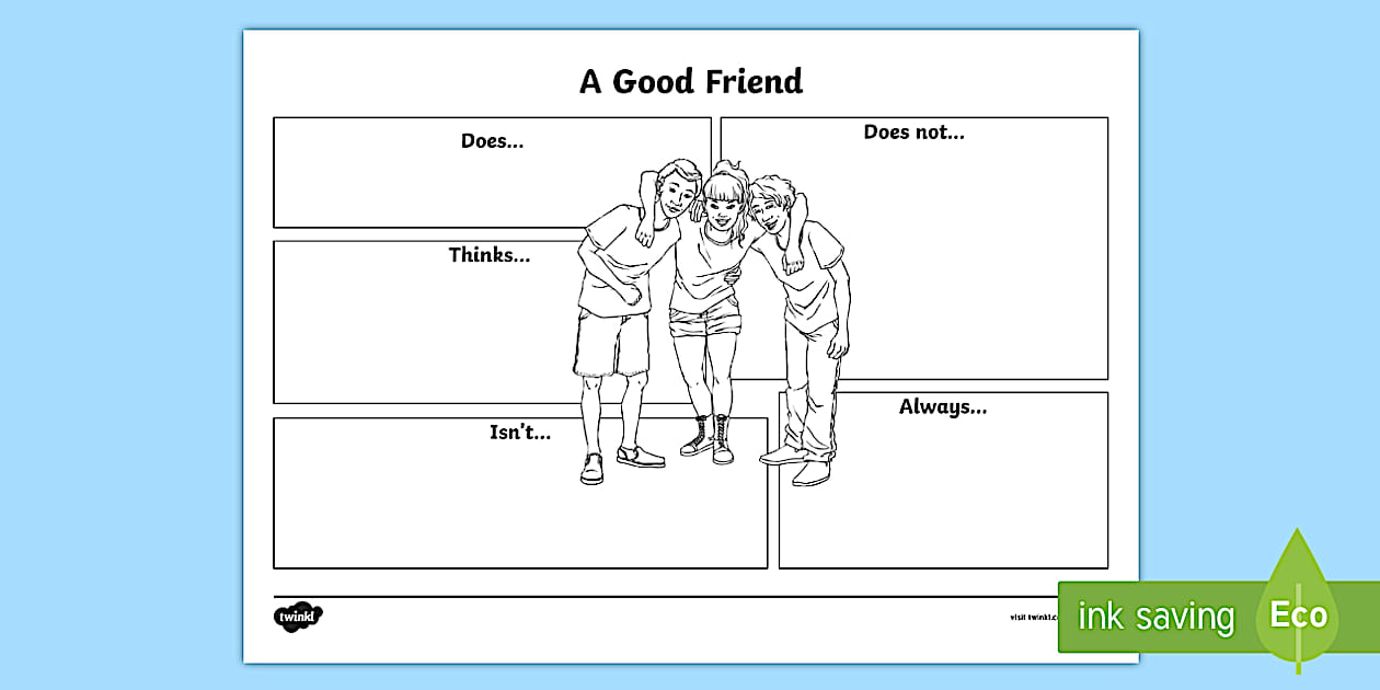 Year 3 Good Friend Worksheet / Worksheet (teacher made)