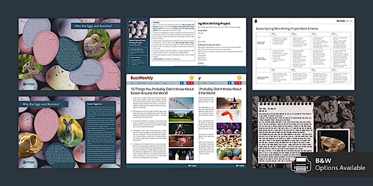Spring Mini Writing Project | Easter Resources KS3 | Beyond
