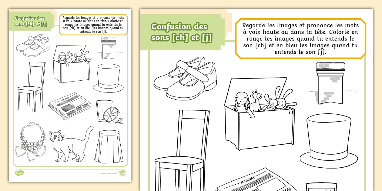 Phonologie - confusion des sons [ch] et [j] (Teacher-Made)