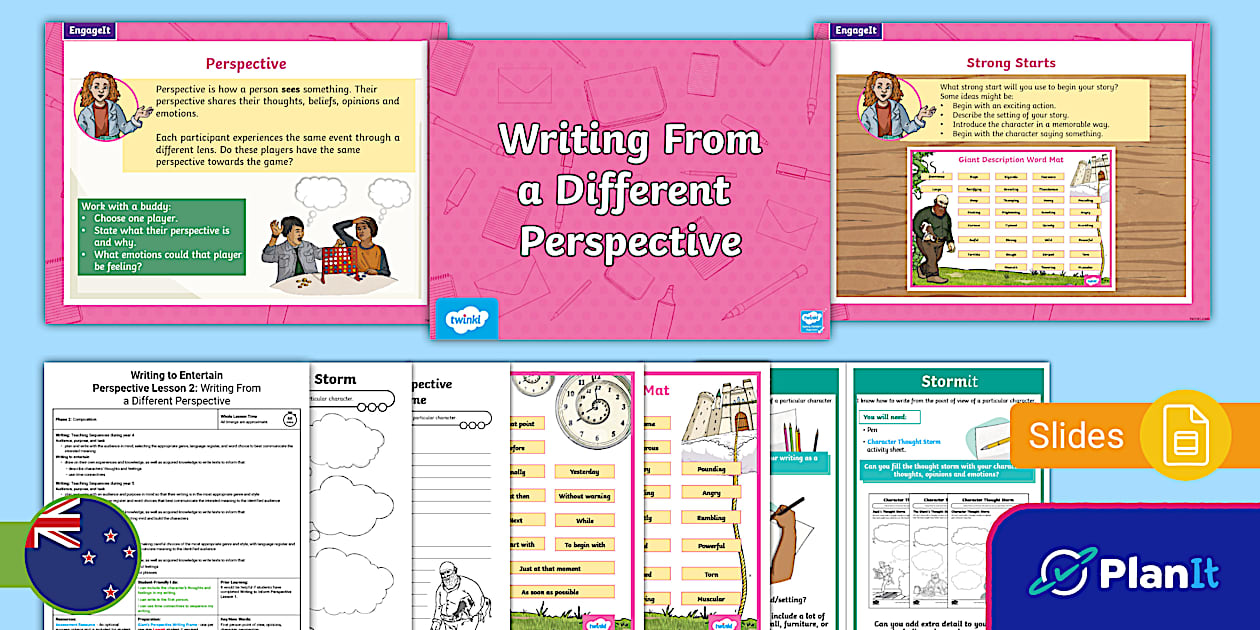 Phase 2 Writing: Writing to Entertain Perspective Lesson 2: Writing ...