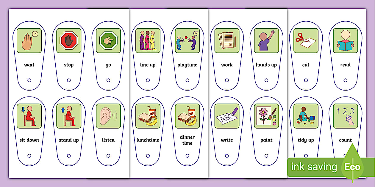 Twinkl Symbols: Instructions Communication Fan - Twinkl