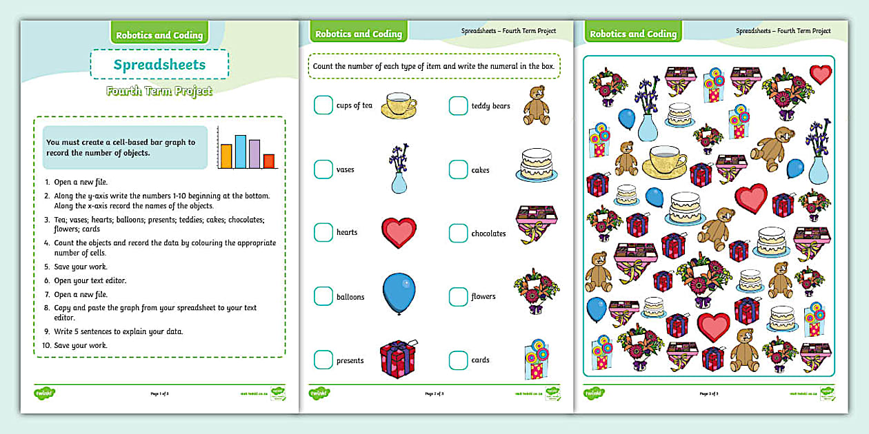 Robotics and Coding - Spreadsheets - 4th Term Project