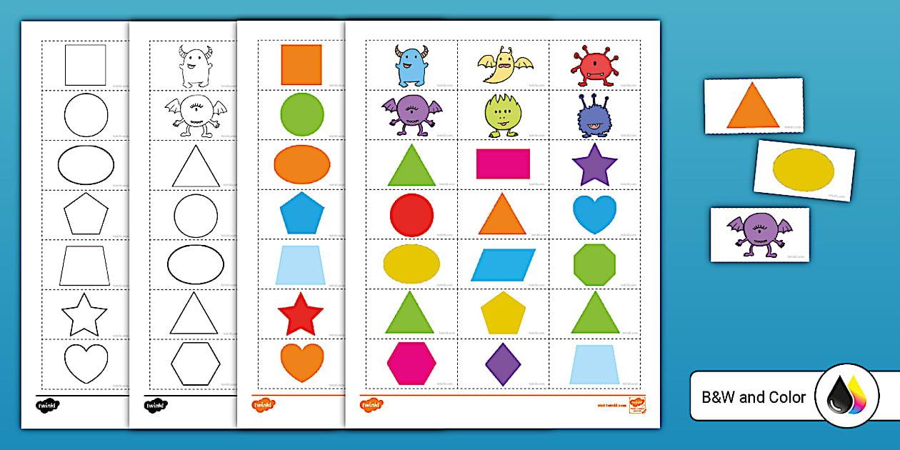 Shape Monster: Shape Identification Game for K-2nd Grade