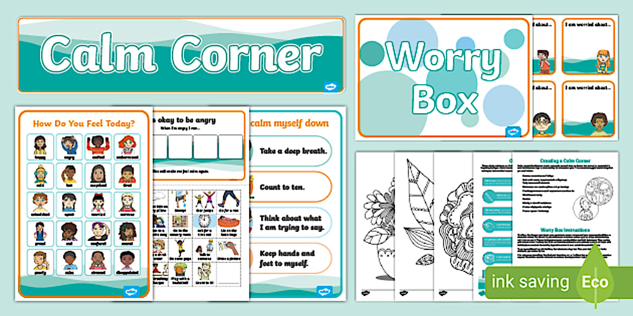 Calm and Cooldown Corner Resource Pack (teacher made)