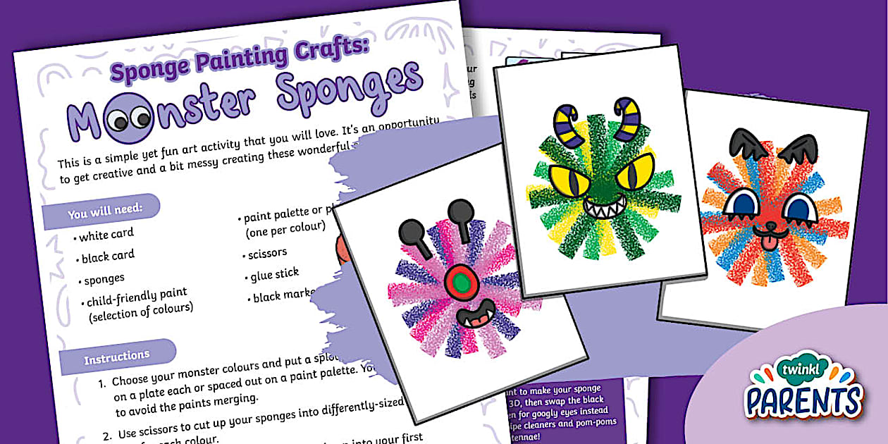 Monster Sponge Craft