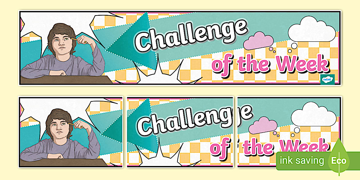Challenge of the Week Display Banner - Twinkl - KS2 - Twinkl