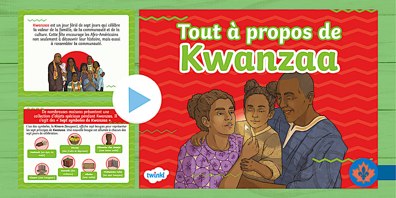 Kwanzaa PowerPoint French (Teacher-Made) - Twinkl