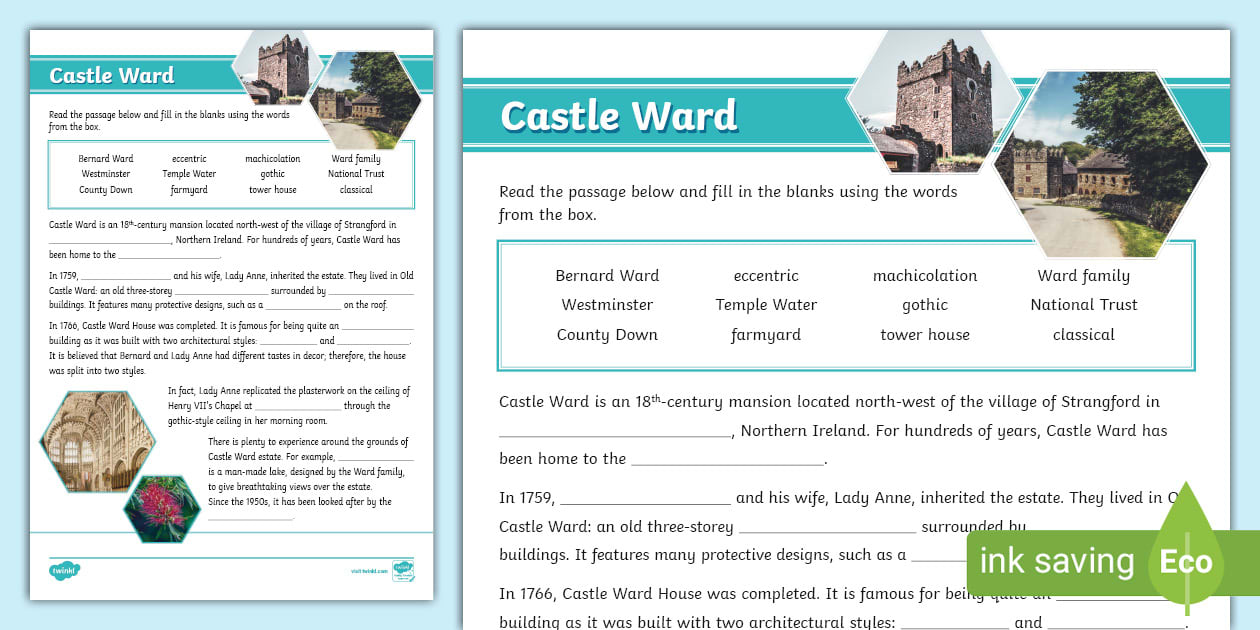 Castle Ward KS2 Cloze Procedure