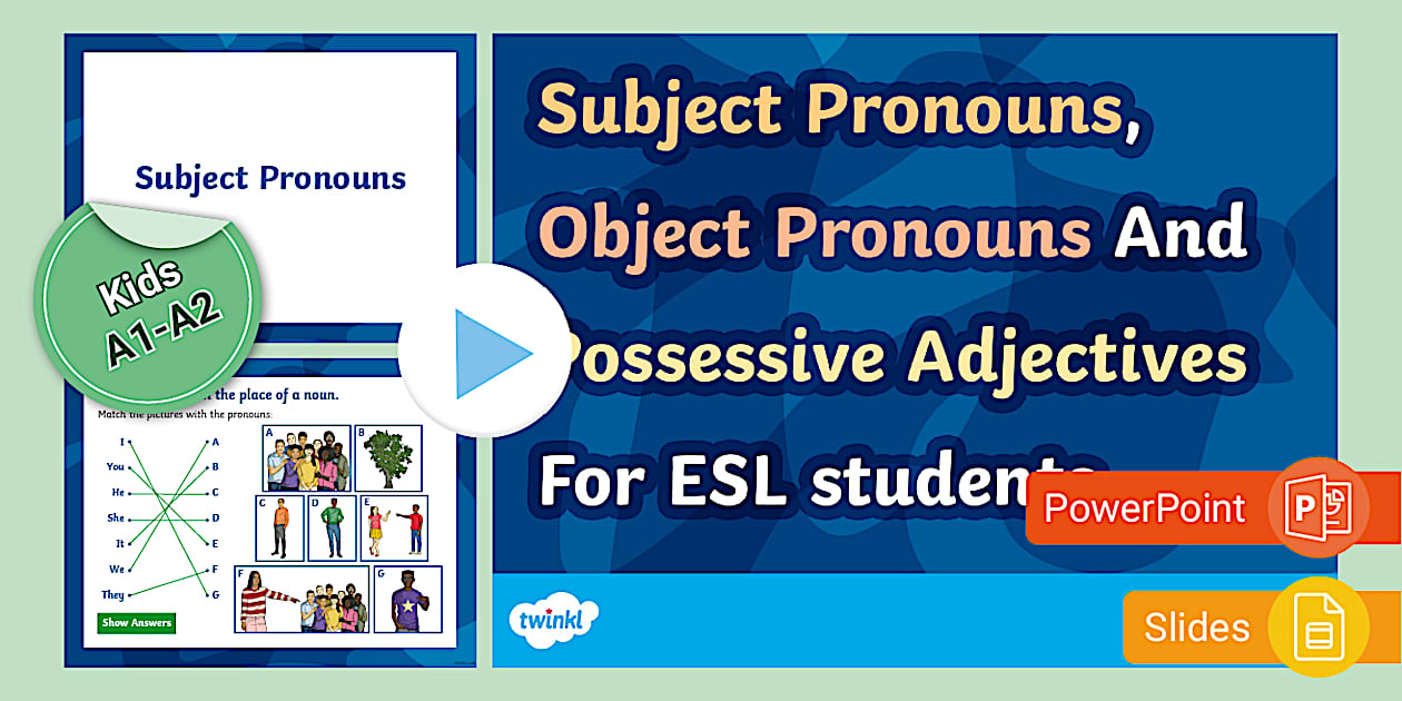 ESL Pronouns Online Lesson (teacher made) - Twinkl