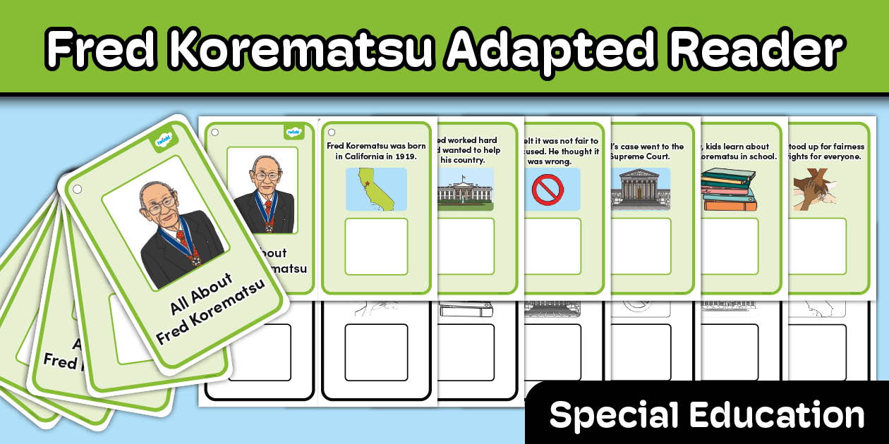 All About Fred Korematsu Adapted Reader