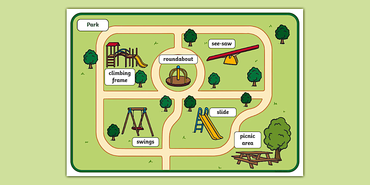 Small World Park Map | Twinkl (teacher made) - Twinkl