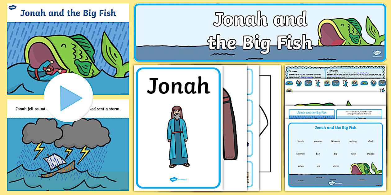 Jonah and the Big Fish Resource Pack (teacher made) - Twinkl