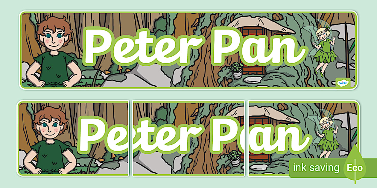Peter Pan Display Banner (Hecho por educadores) - Twinkl