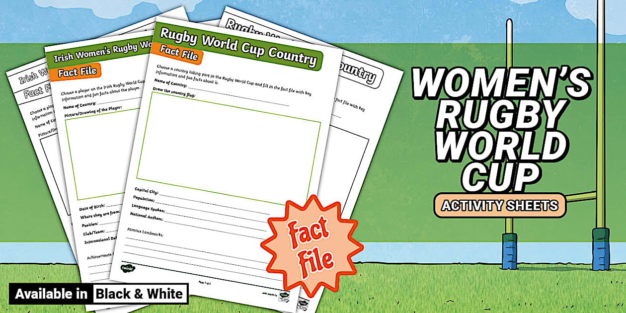 Women's Rugby World Cup Factfile Activity Sheets
