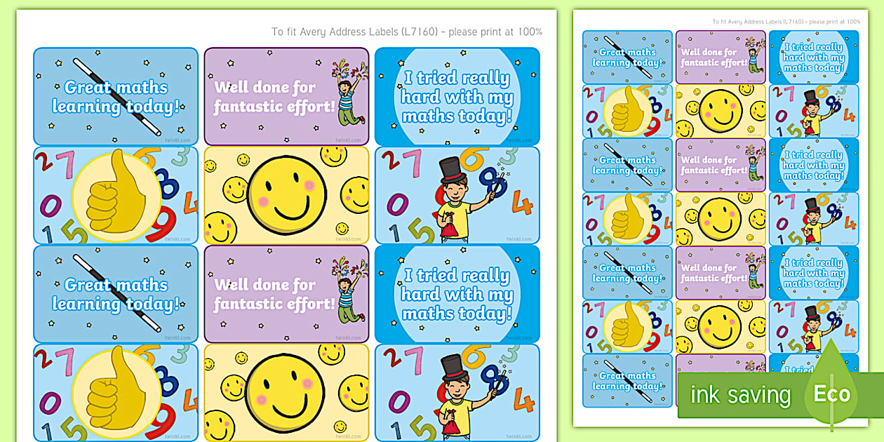 Pupil Voice - School Community - Maths Magicians - Pupil Praise Stickers