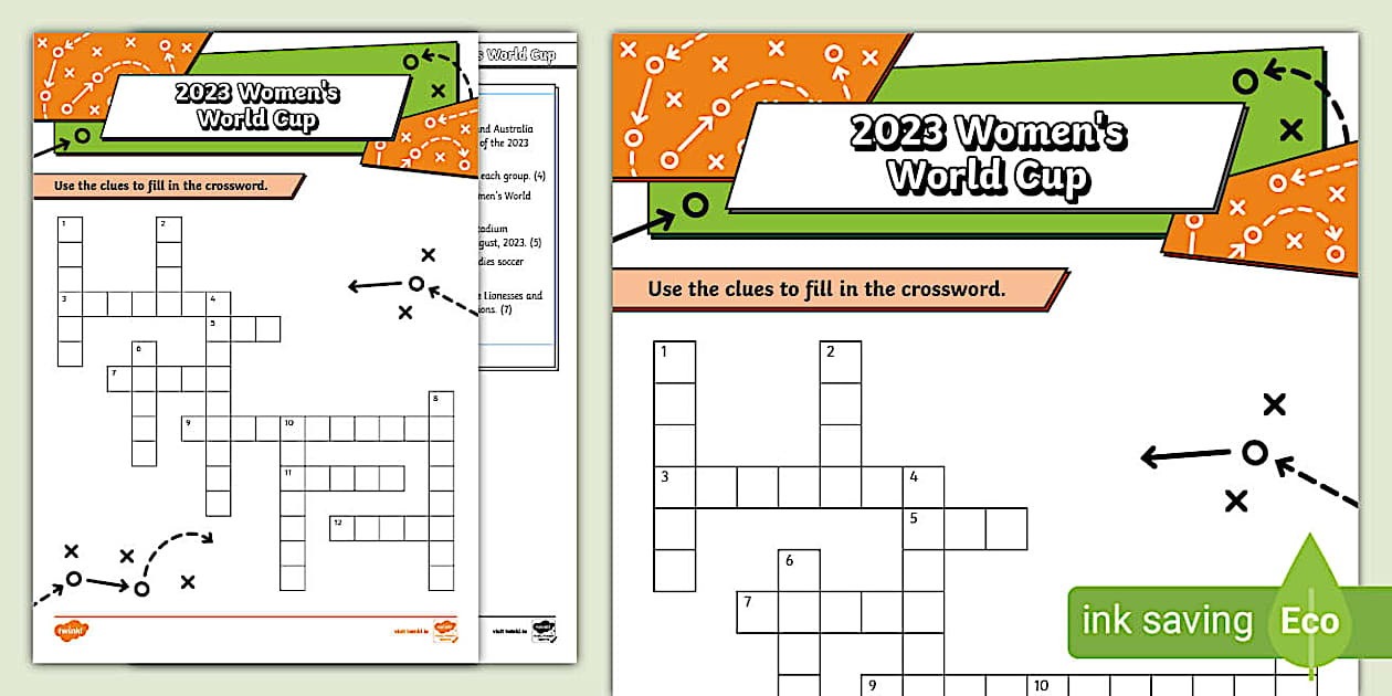 Women's World Cup Crossword | Women's World Cup | Twinkl