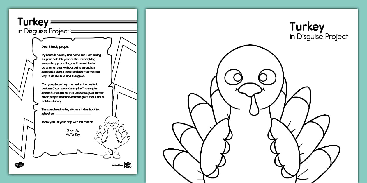 Turkey Disguise Project (Teacher-Made) - Twinkl
