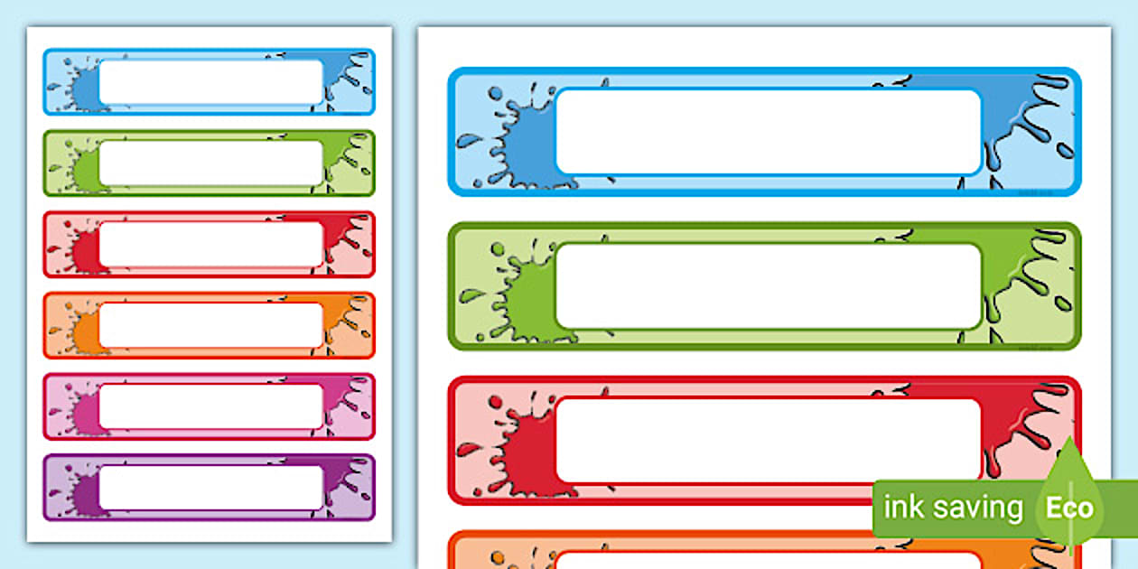 👉 Splat Themed Editable Gratnells Tray Labels - Twinkl