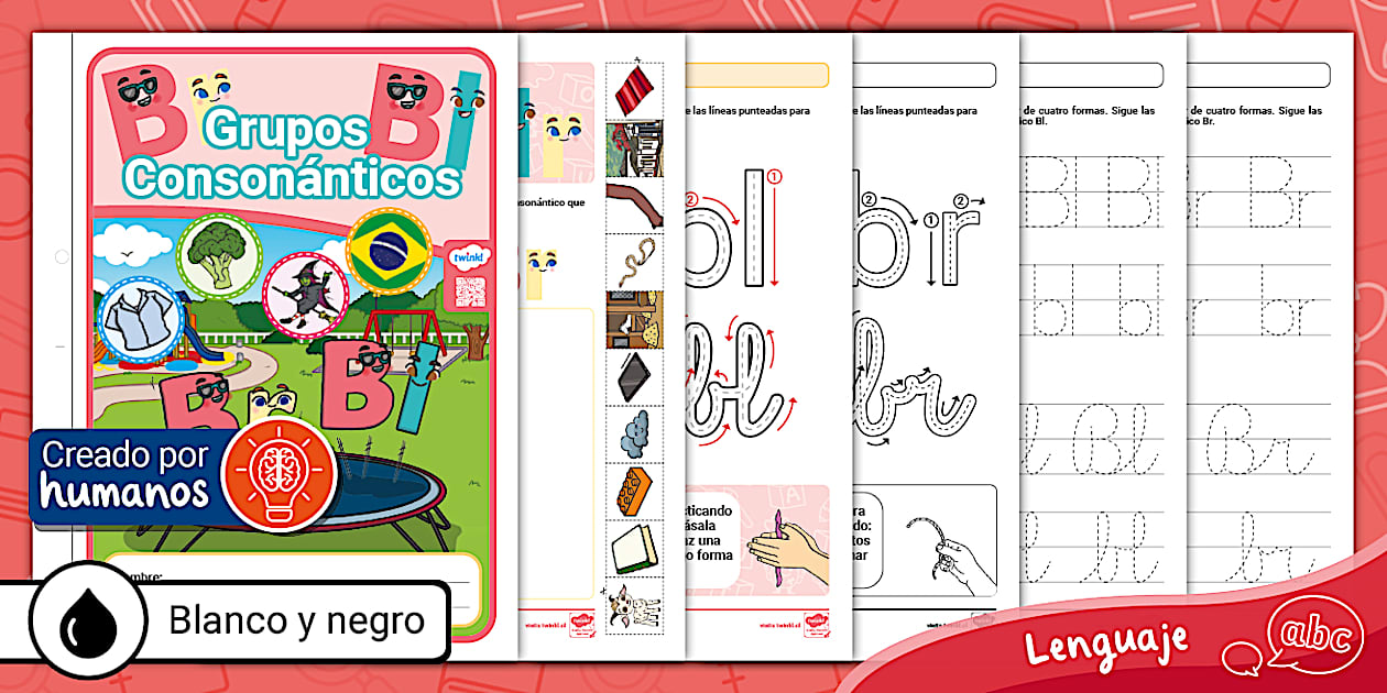 Cuadernillo | Mi libro | Grupo Consonántico Bl y Br