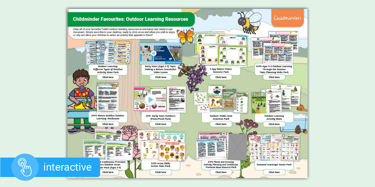 Childminder Favourites: Outdoor Learning Resources - Twinkl